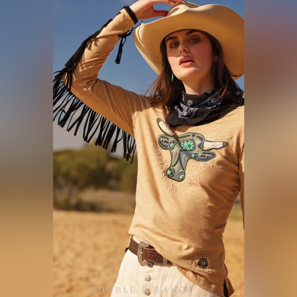 Double D Ranch | Tops | Nwt Double D Ranchwear Womens Corriente Tee ...